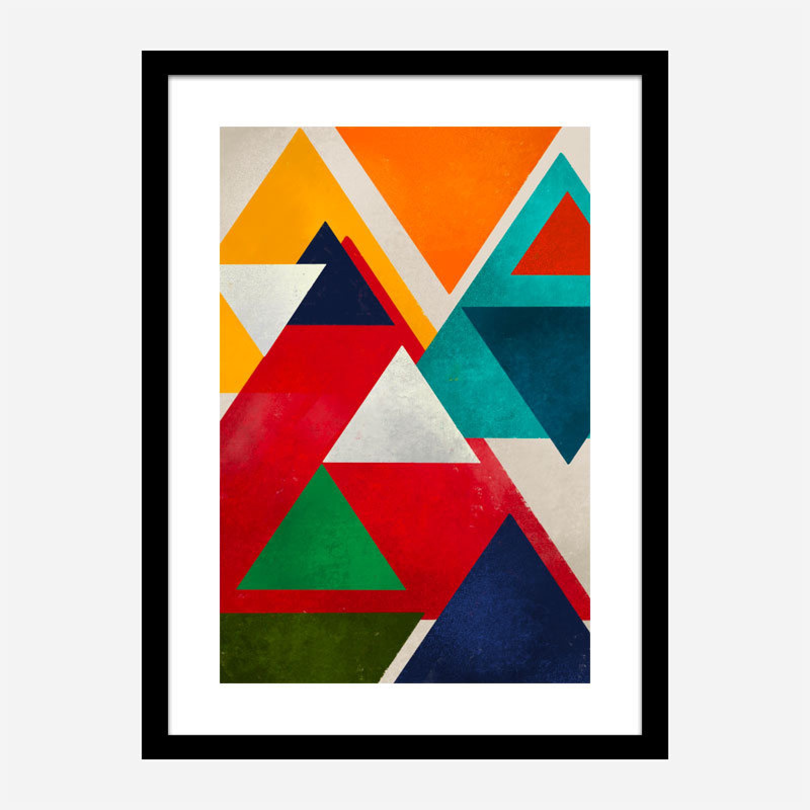 Triangles Abstract Art Print