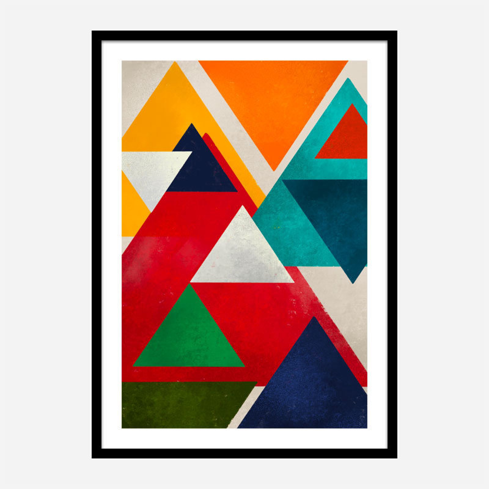 Triangles Abstract Art Print