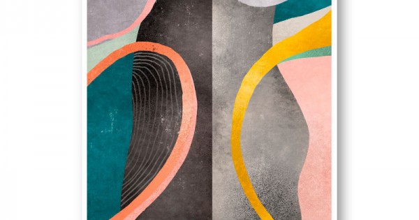 Asymmetric Ellipse Abstract Art Print