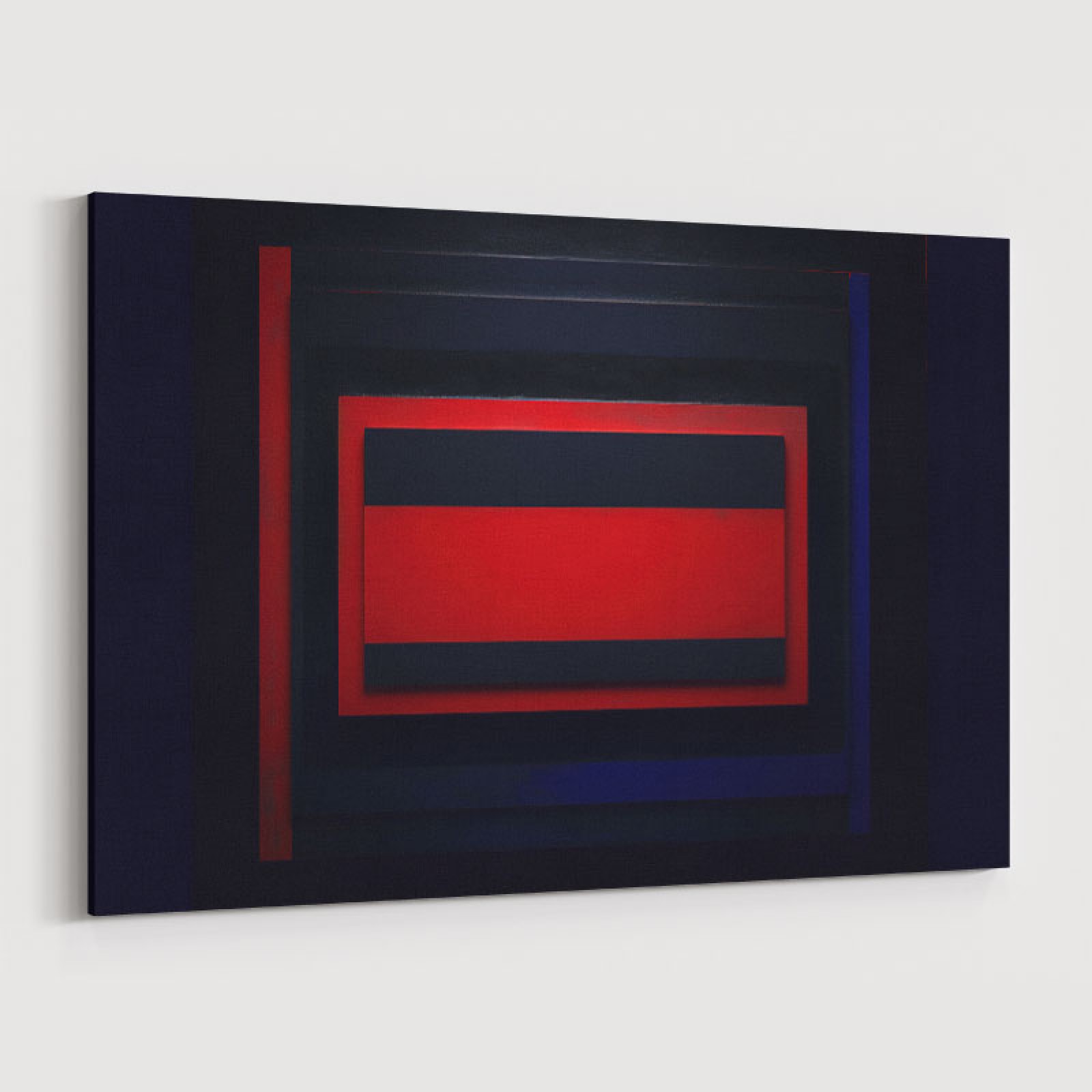 Red & Black Rothko Style Abstract Art Print