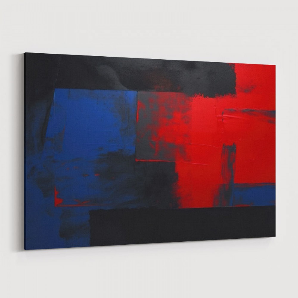 Red Black & Blue Rothko Rothko Style 3 Abstract Art Print