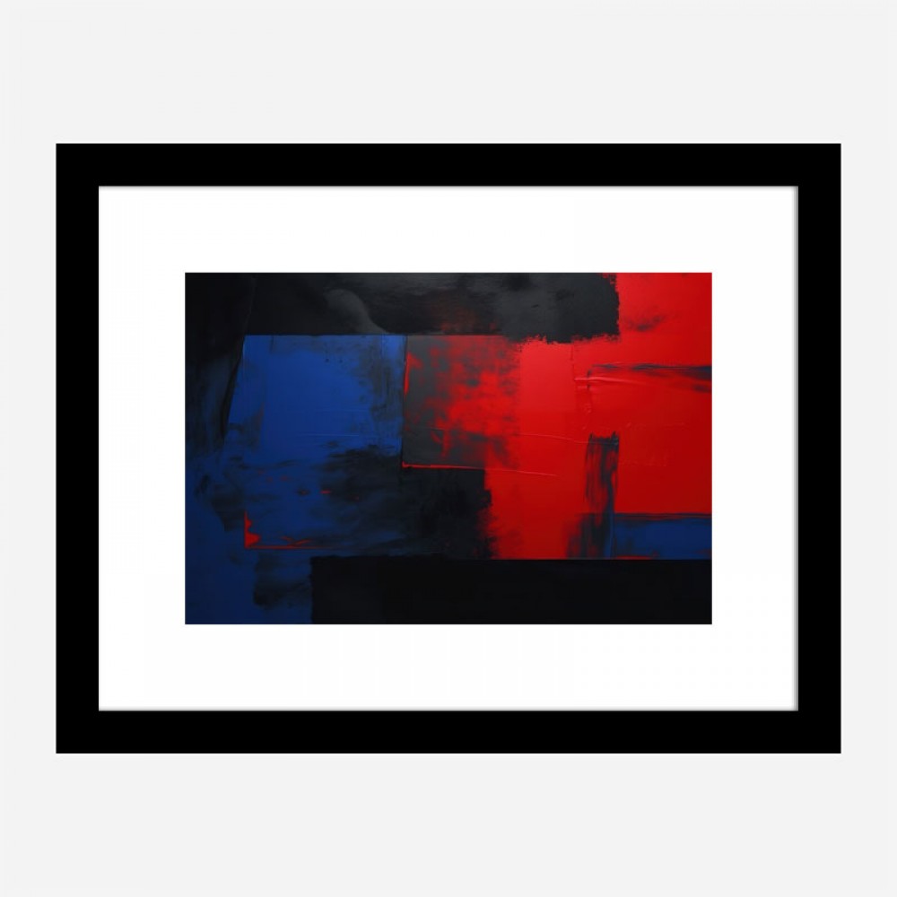 Red Black & Blue Rothko Rothko Style 3 Abstract Art Print