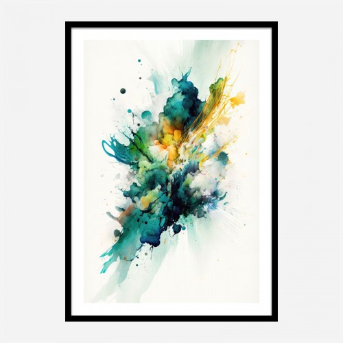 Ink Splash Abstract 41 Art Print
