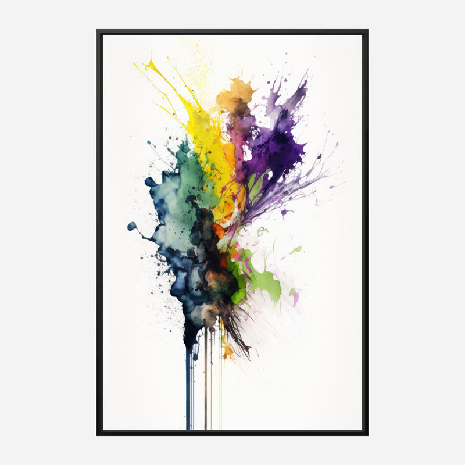 Ink Splash Abstract 22 Art Print