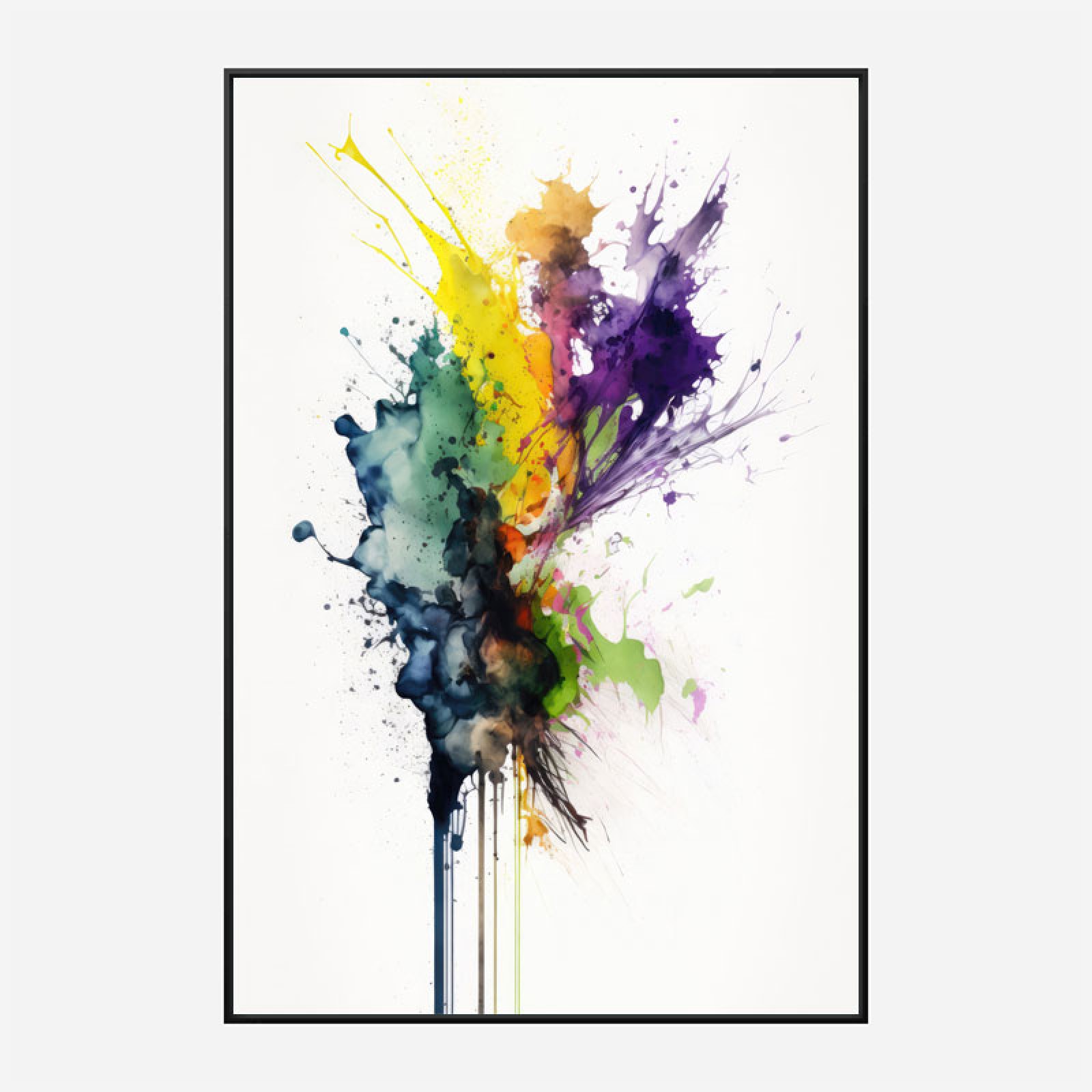 Ink Splash Abstract 22 Art Print