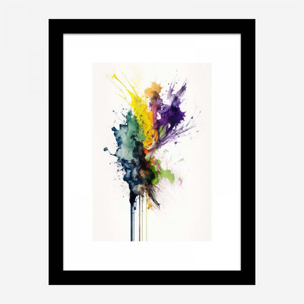Ink Splash Abstract 22 Art Print