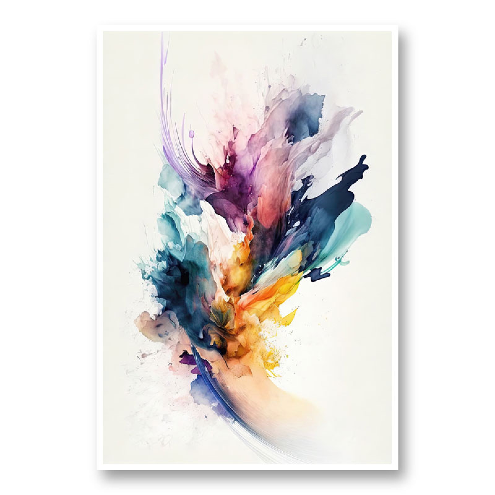 Ink Splash Abstract 28 Art Print