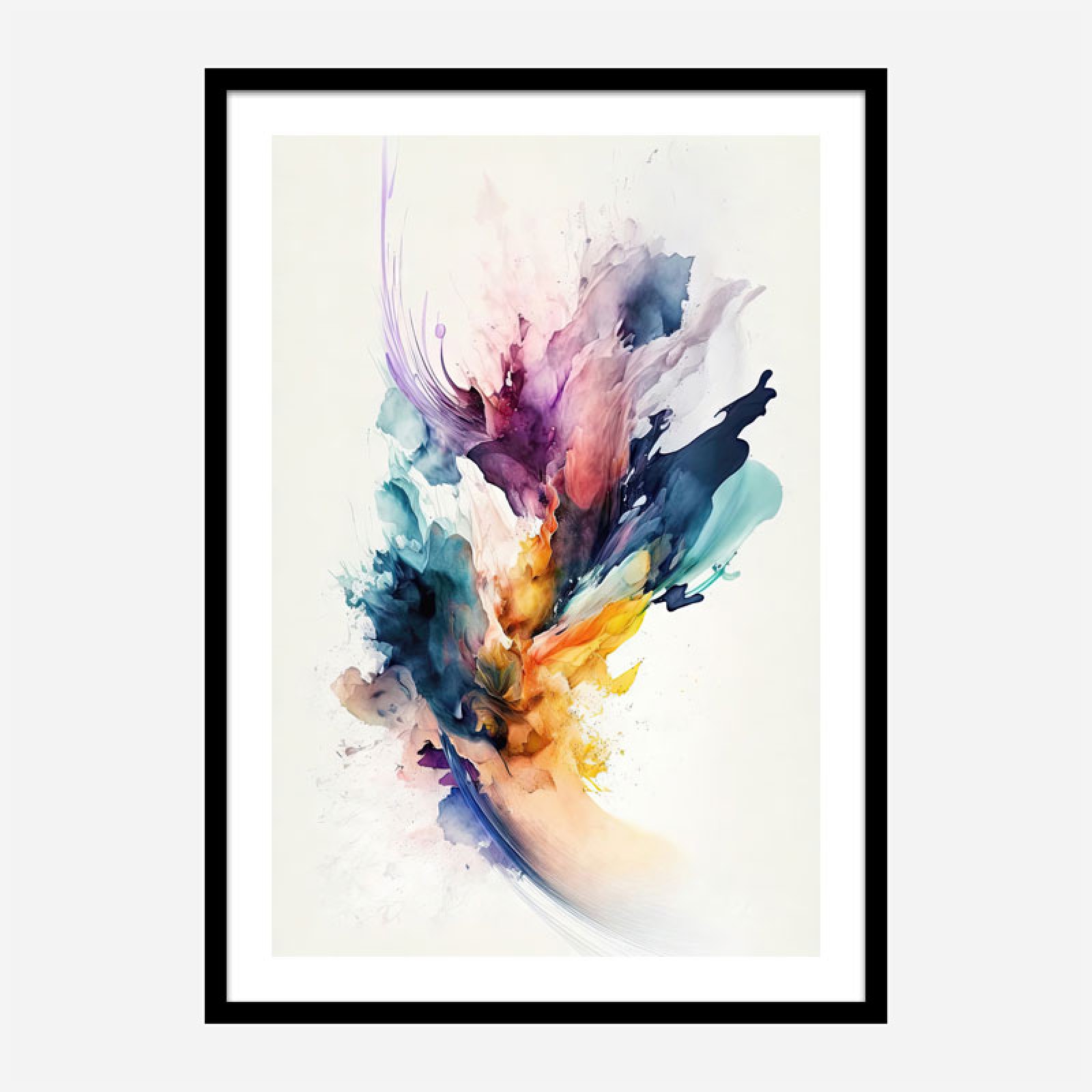 Ink Splash Abstract 28 Art Print
