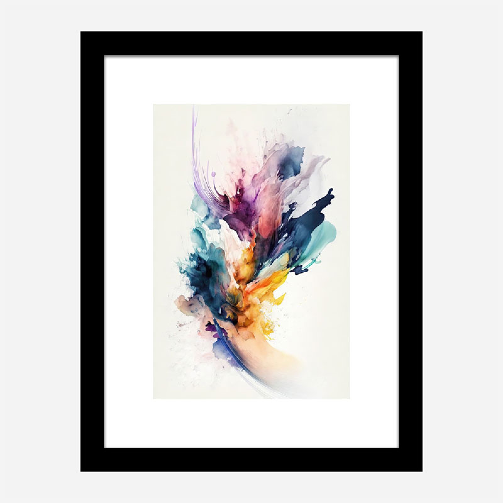 Ink Splash Abstract 28 Art Print