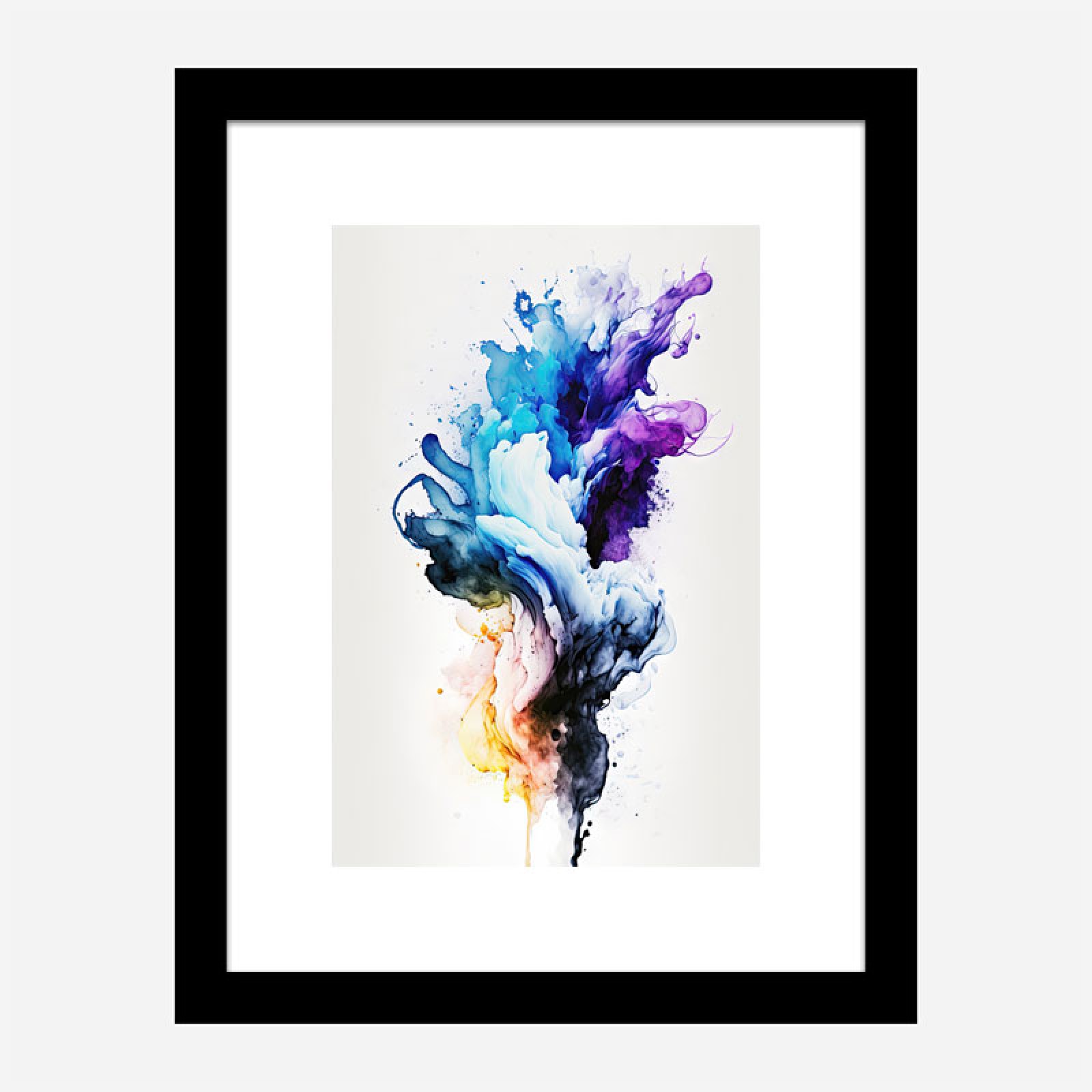Ink Splash Abstract 36 Art Print
