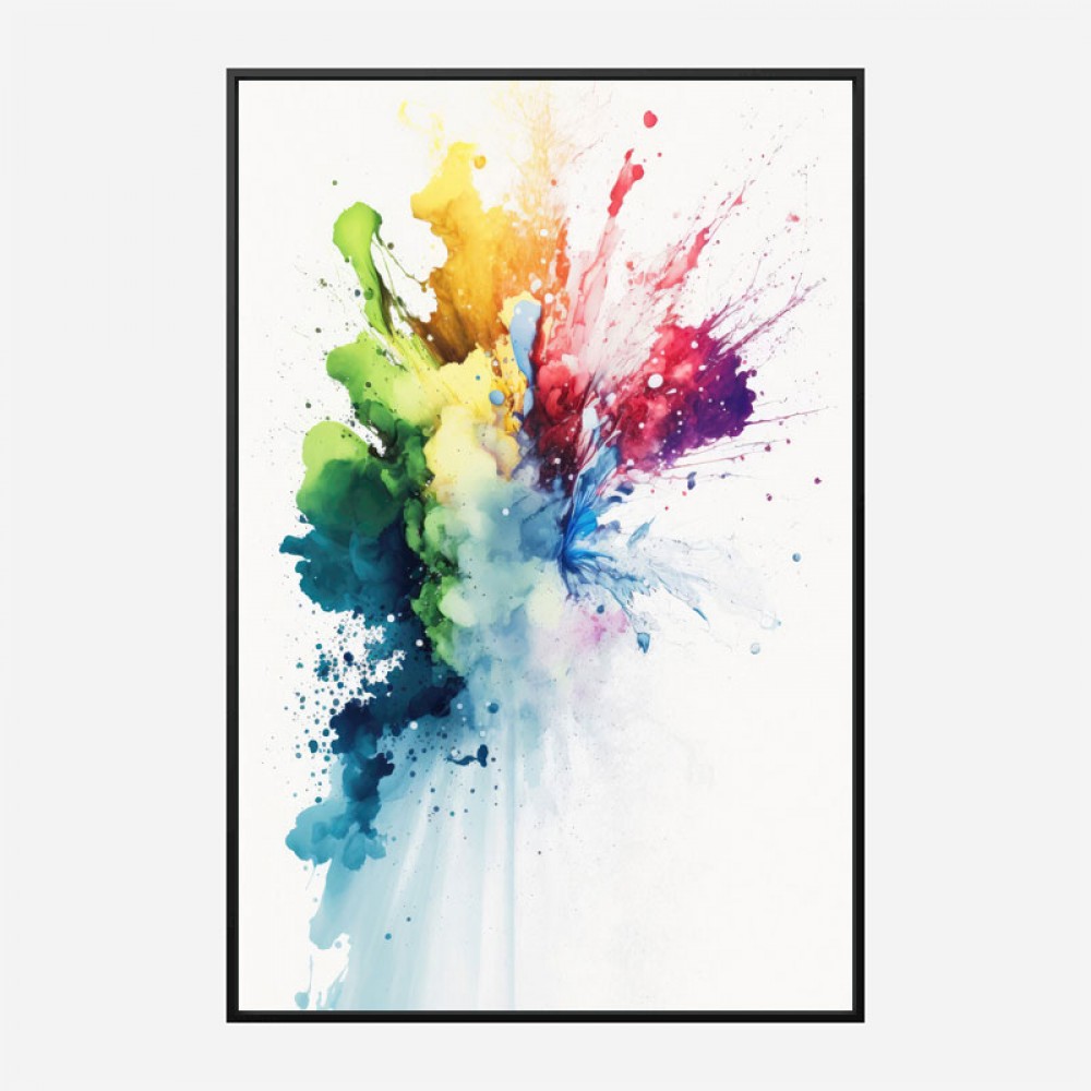 Ink Splash Abstract 41 Art Print