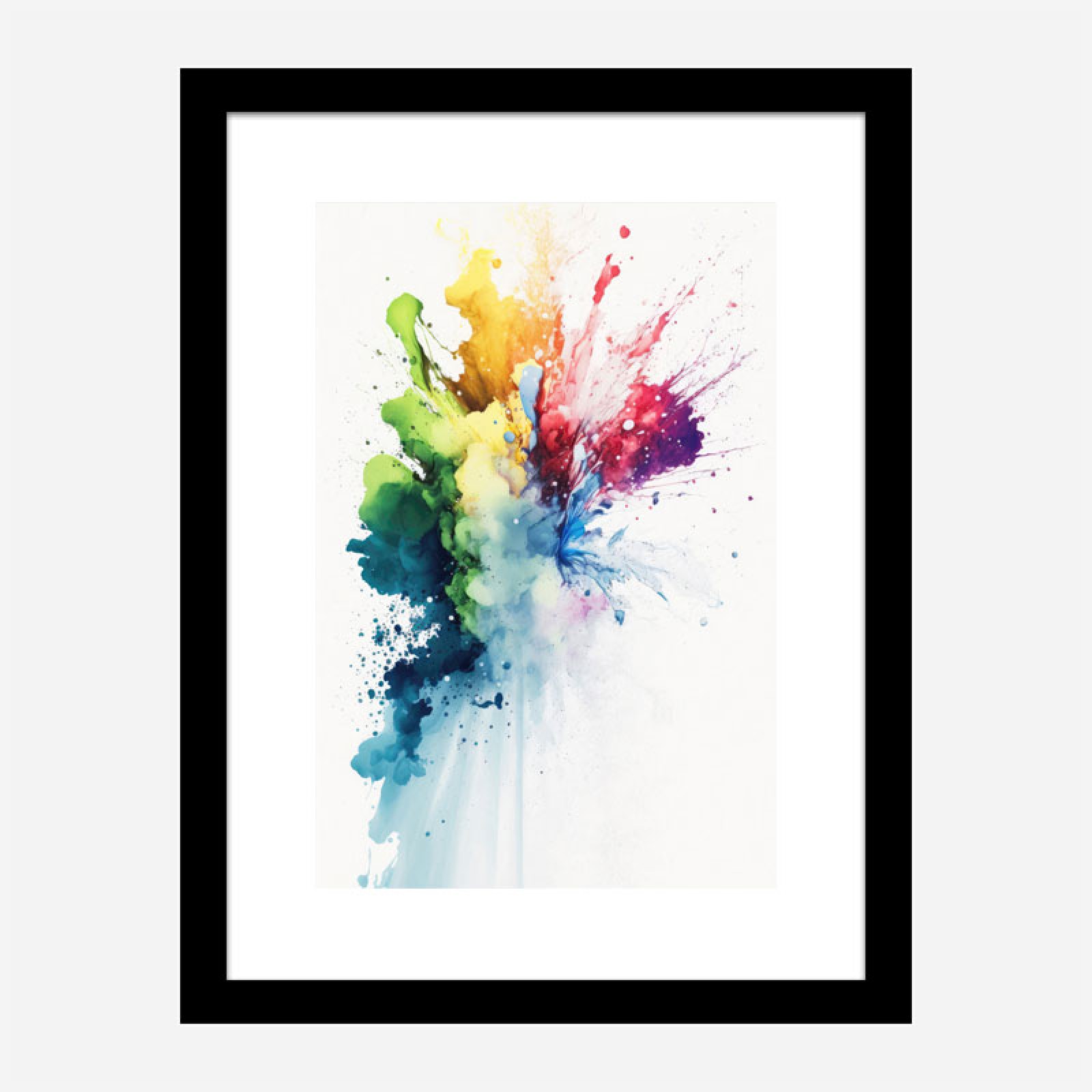 Ink Splash Abstract 41 Art Print