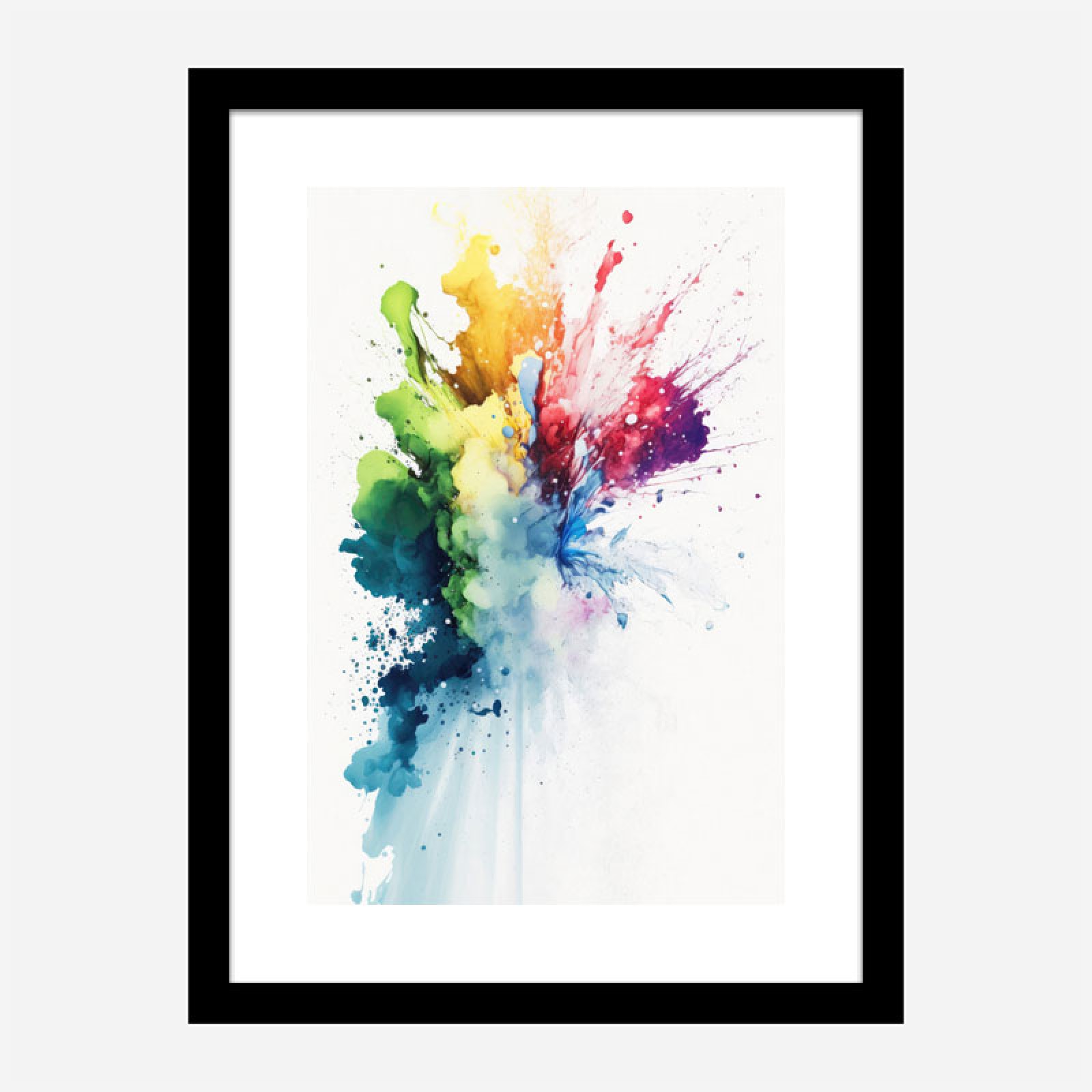 Ink Splash Abstract 41 Art Print