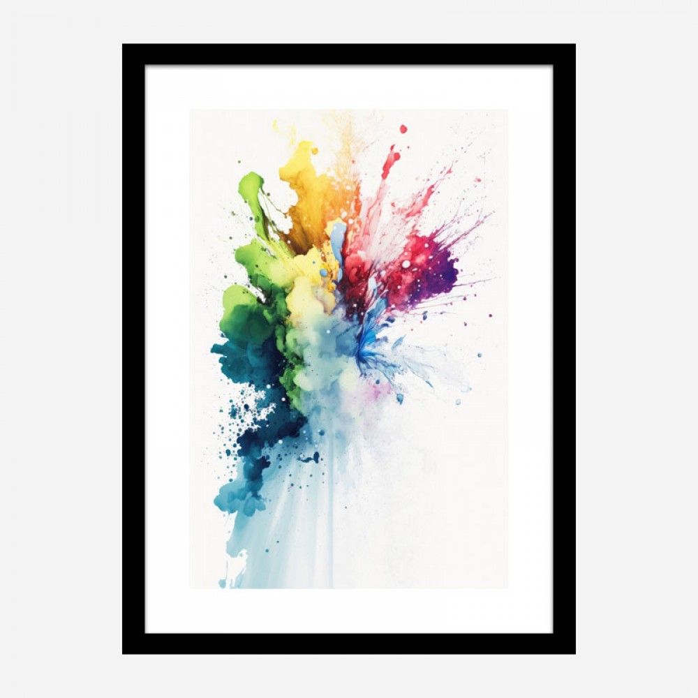 Ink Splash Abstract 41 Art Print