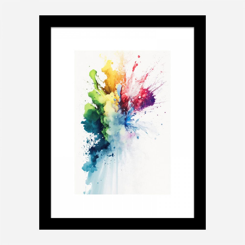 Ink Splash Abstract 41 Art Print
