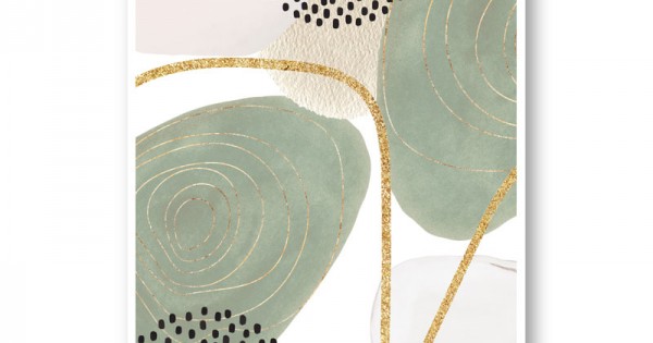 Calm Green 4 Abstract Art