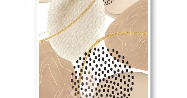 Jealous Beige 1 Abstract Art