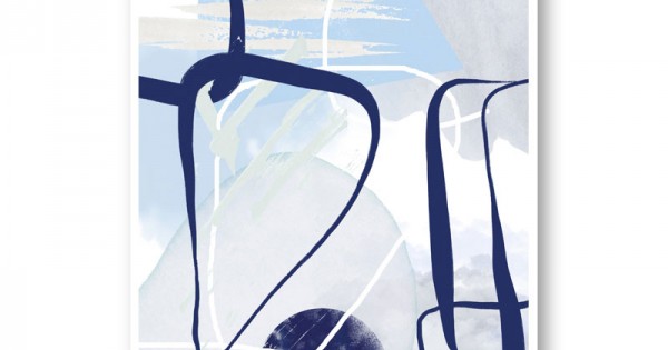 Lines of Blue Line Art