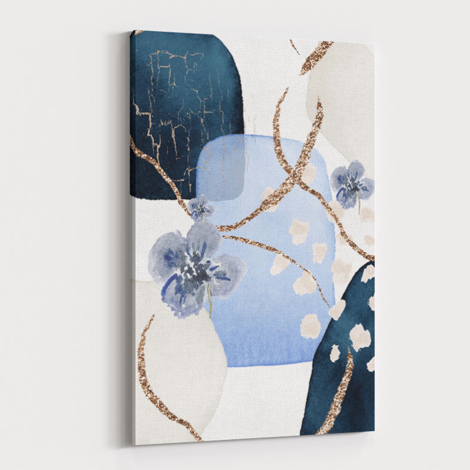 Blue Floral 3 Art
