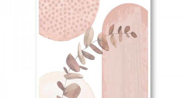 Boho Pink 3 Geometric Art