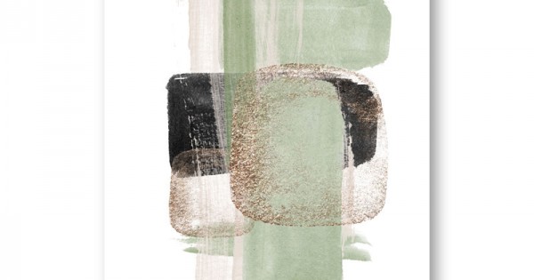 Simple Green Geometric Art