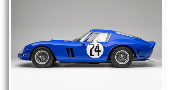 Ferrari 250 GTO in Blue Wall Art