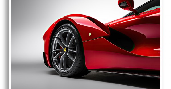 Ferrari Concept Side View Wall Art