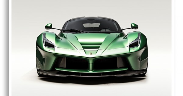 LaFerrari Green Wall Art