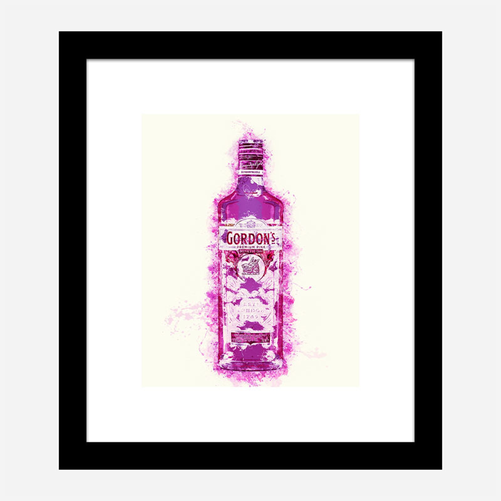 Hot Pink Gin Art Print