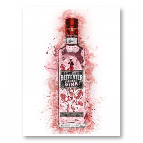 Hot Pink Gin Art Print