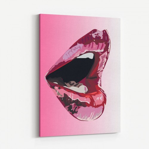 Graffiti Lips Art Print