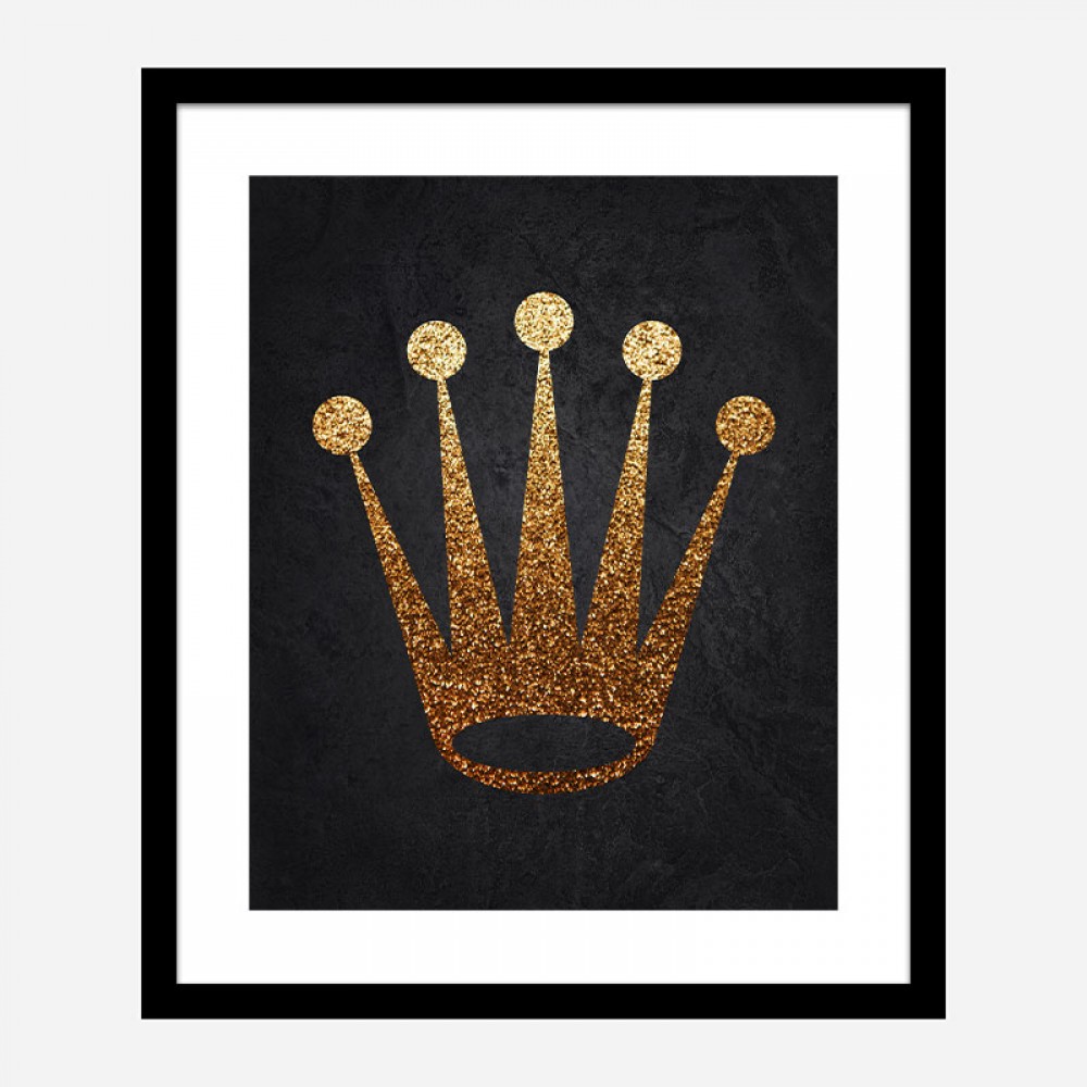 Rolex Gold Logo Wall Art