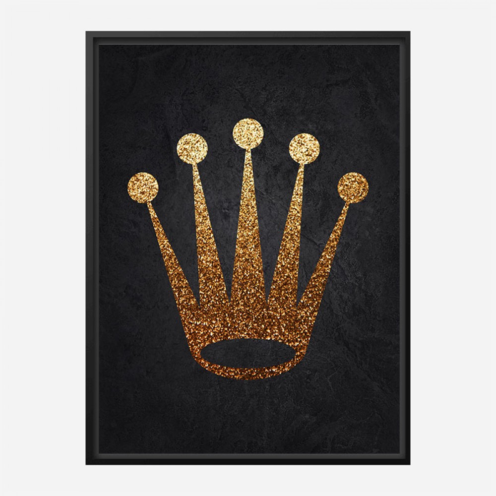 Rolex Gold Logo Wall Art