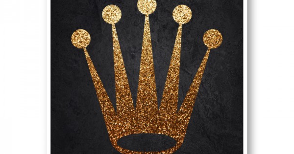 Rolex Gold Logo Wall Art
