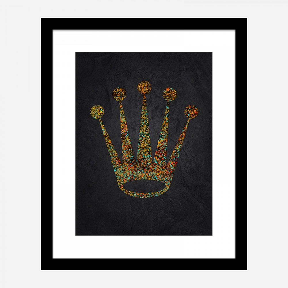 Rolex Splatter Logo Wall Art