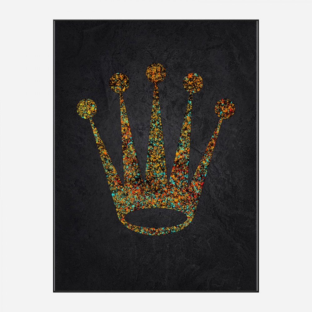 Rolex Splatter Logo Wall Art