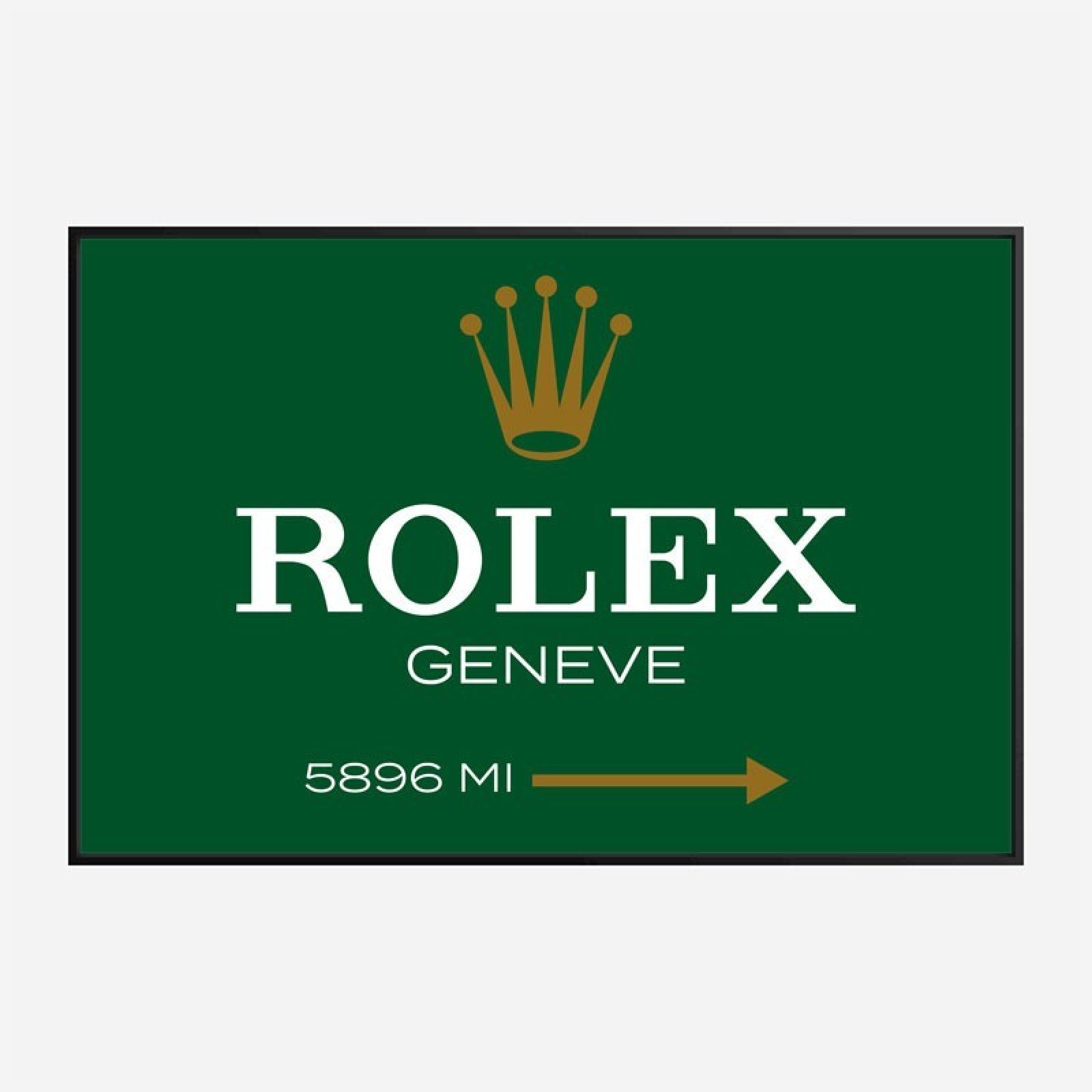 Rolex Green Sign Wall Art