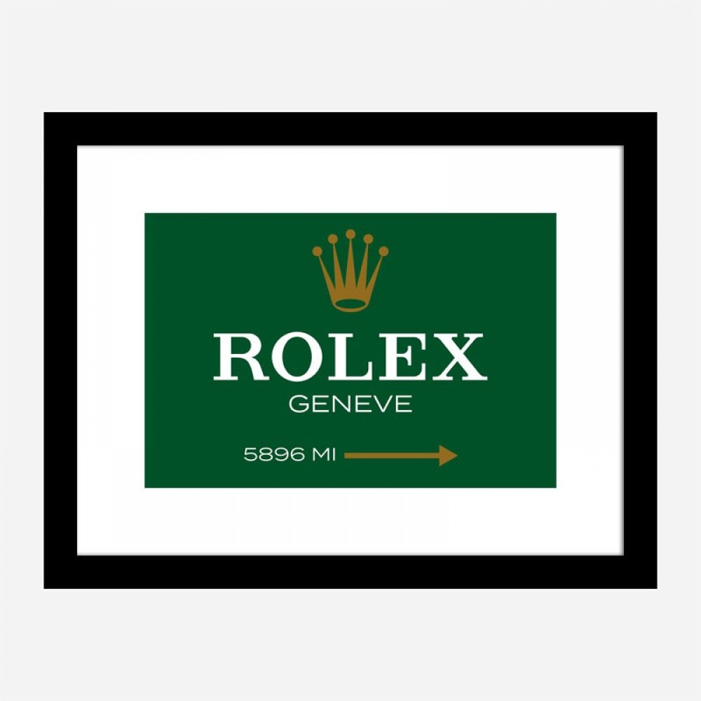 Rolex Green Sign Wall Art