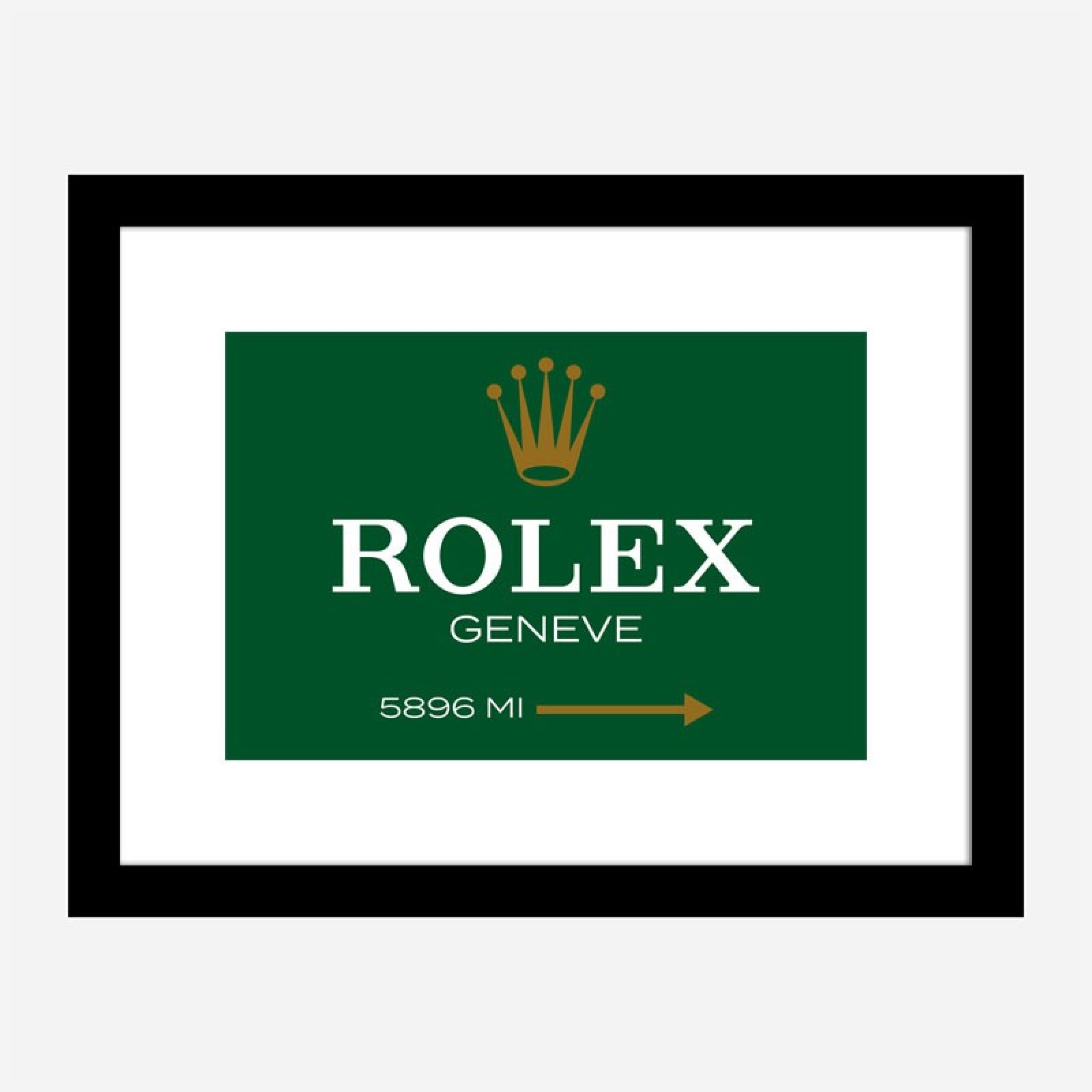 Rolex Green Sign Wall Art