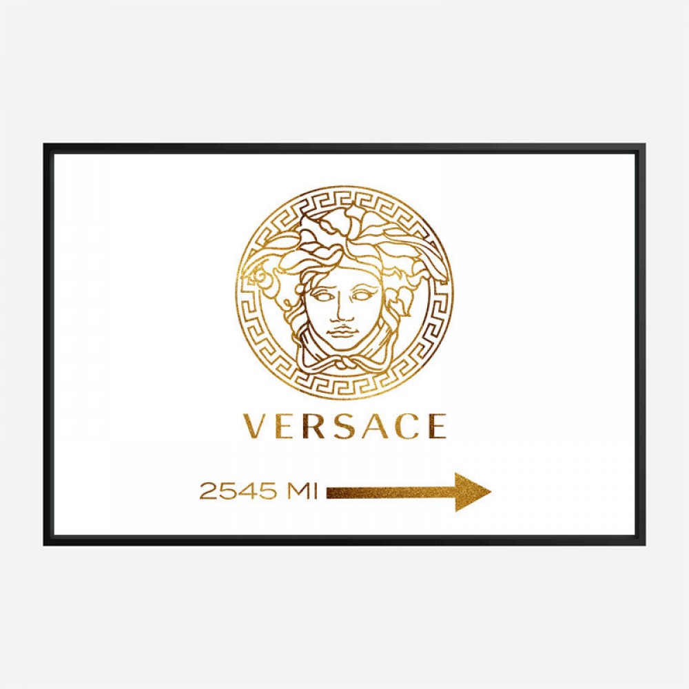 Versace Gold Sign Wall Art