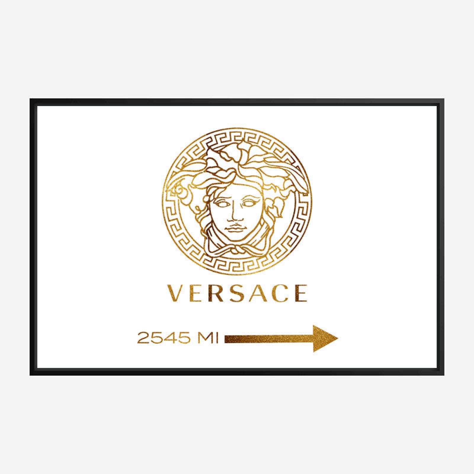 Versace Gold Sign Wall Art