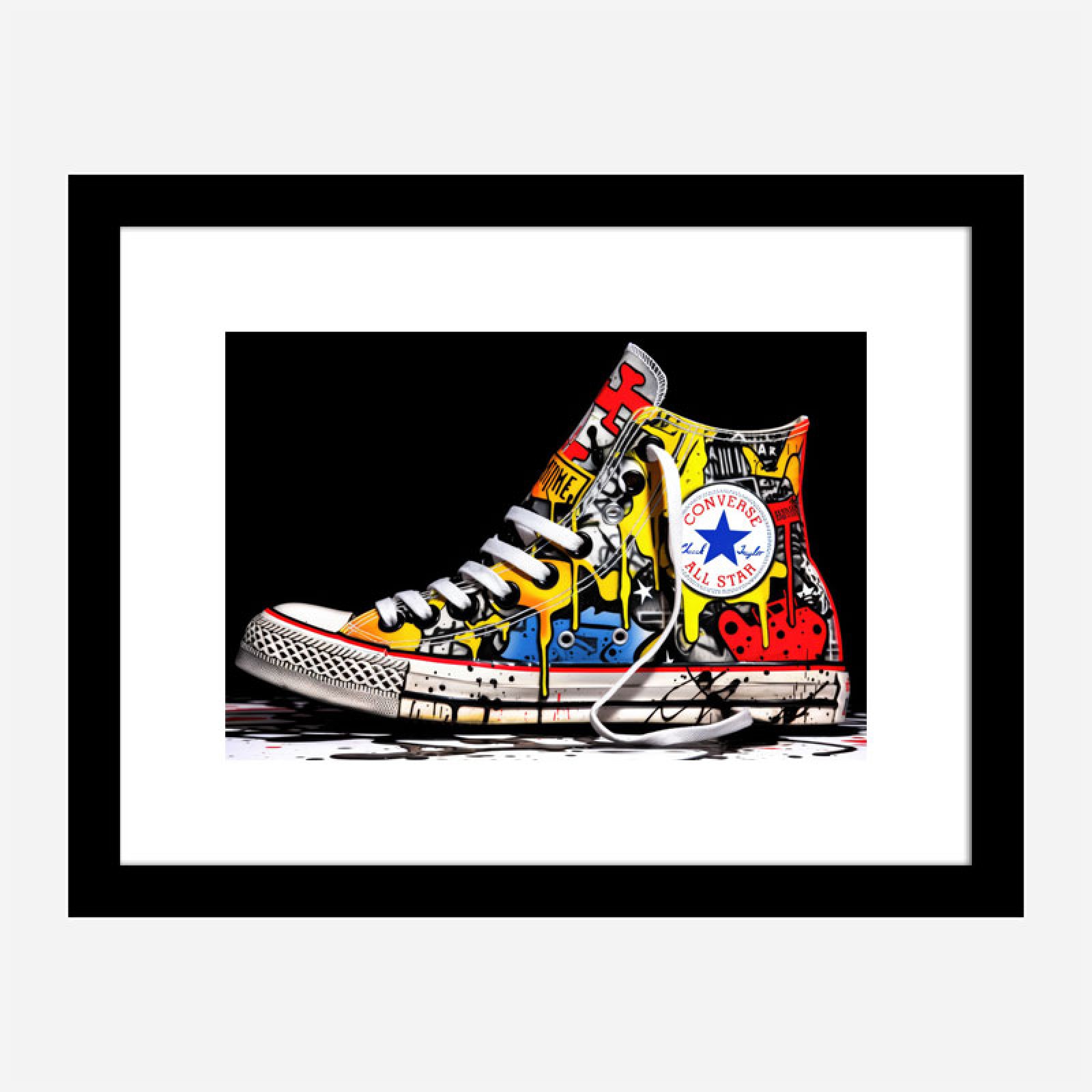 Converse Classics Sneakers Graffiti Style Wall Art