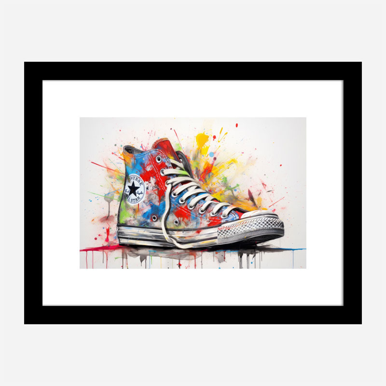 Converse Classics Sneakers Graffiti Style 5 Wall Art
