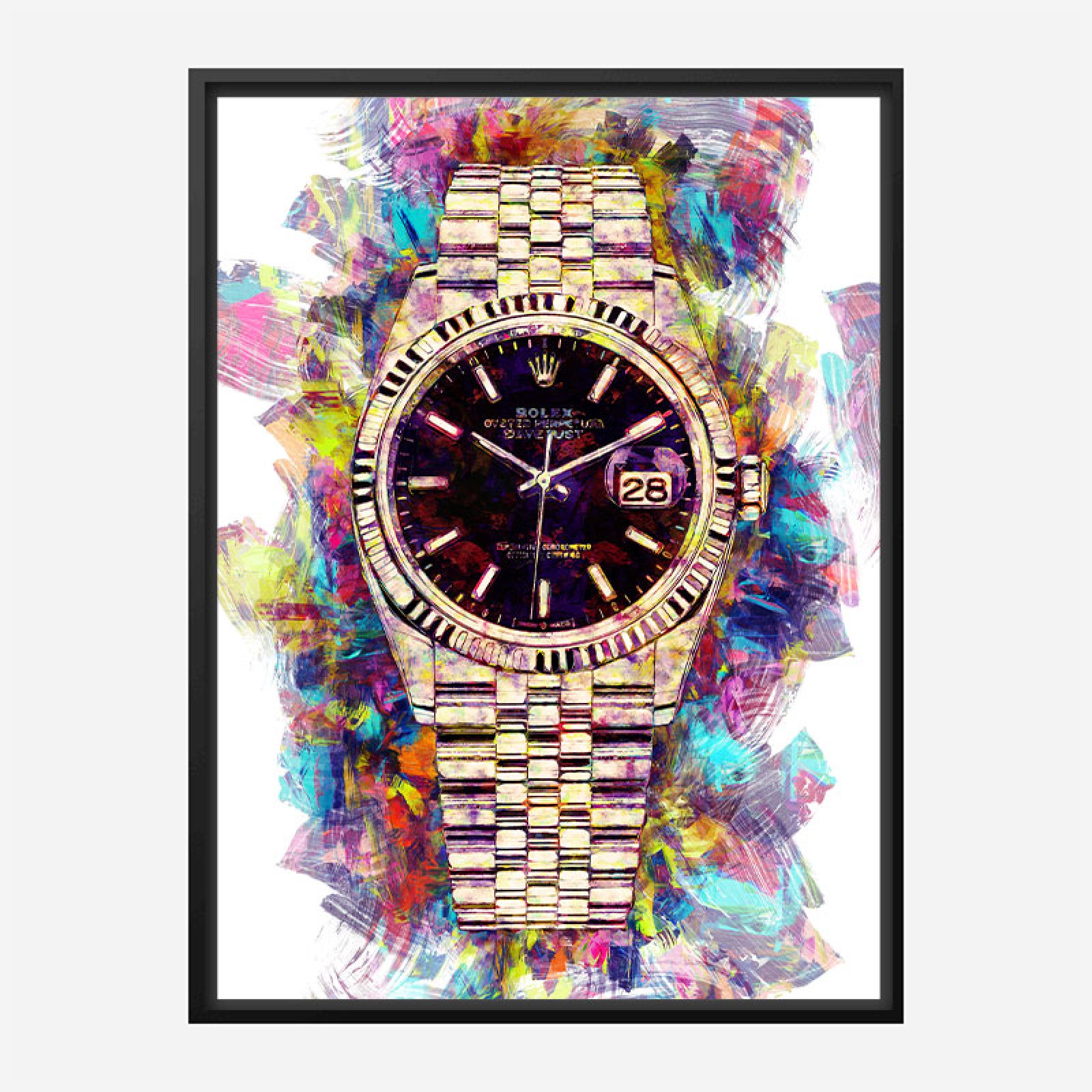 Rolex Datejust Gold Art Print