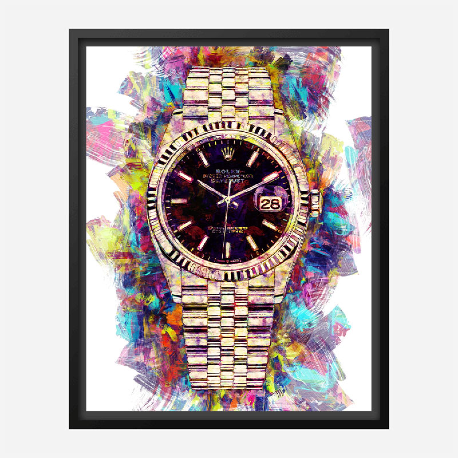 Rolex Datejust Gold Art Print