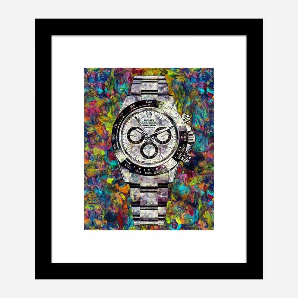 Rolex Daytona Abstract Art Print