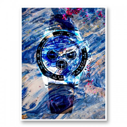 Rolex Daytona Abstract Art Print