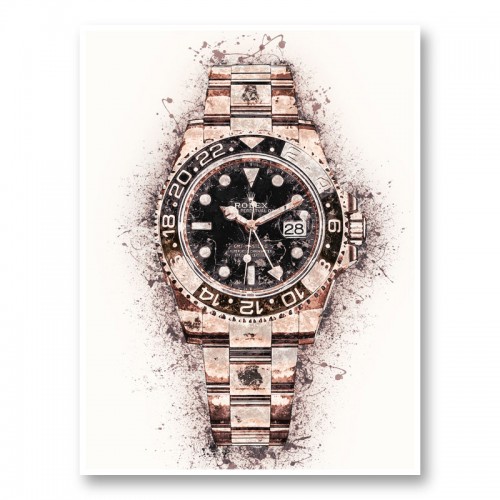 Rolex Daytona Abstract Art Print