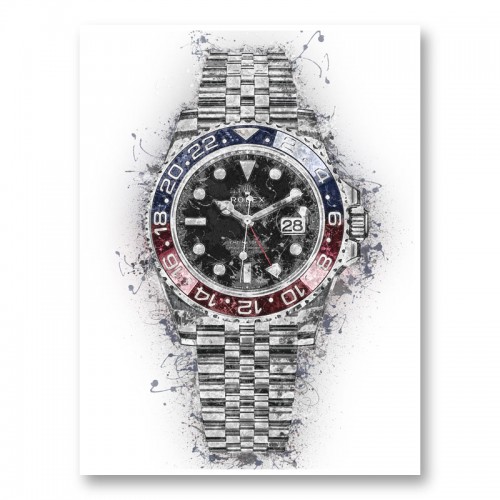 Rolex Daytona Abstract Art Print