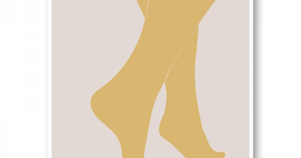 Tip Toe Line Art Print